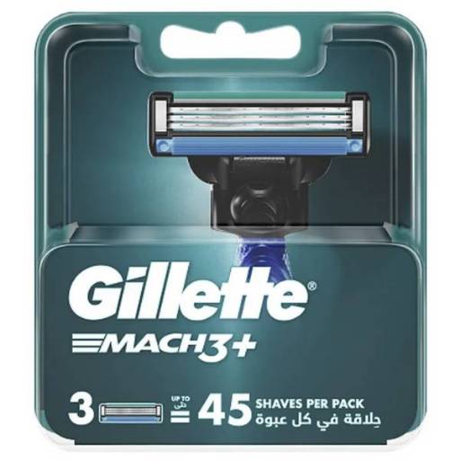 Gillette Mach3 Plus System Shaving Razor Carts 3s