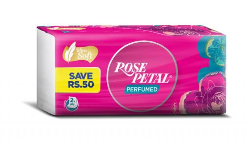 Rose Petal Perfumed Soft Pack - 275 pulls